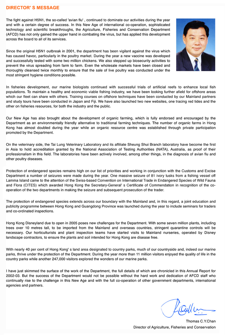 Agriculture,Fisheries and Conservation